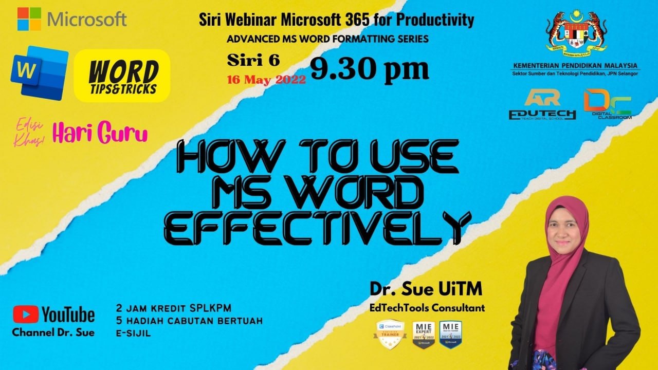 Siri 6 – How to use Microsoft Word Effectively #8 | Digital Classroom